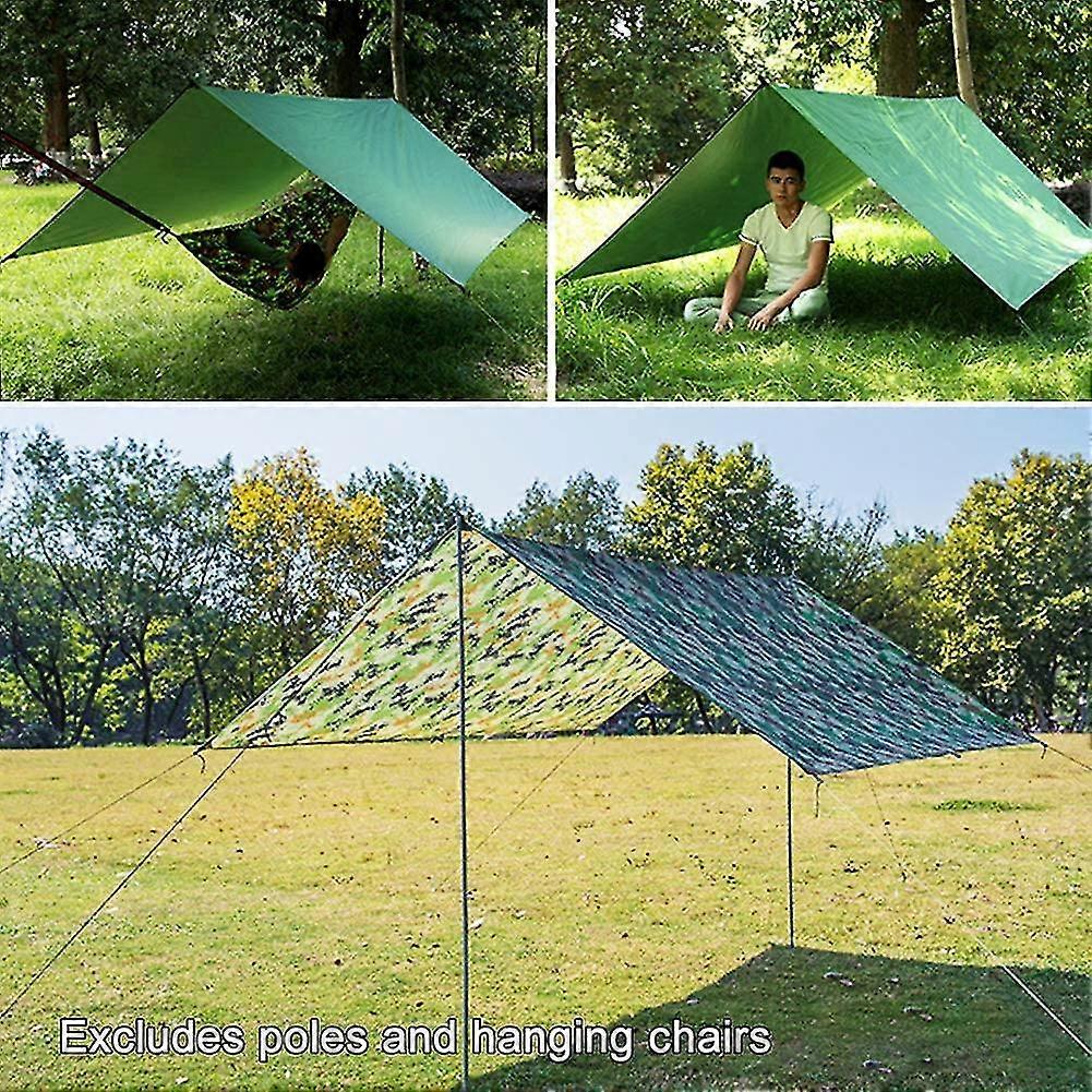 Camping Rain Tarp Rain Tarp Waterproof Tarp Rain Fly Tent Canvas With ...