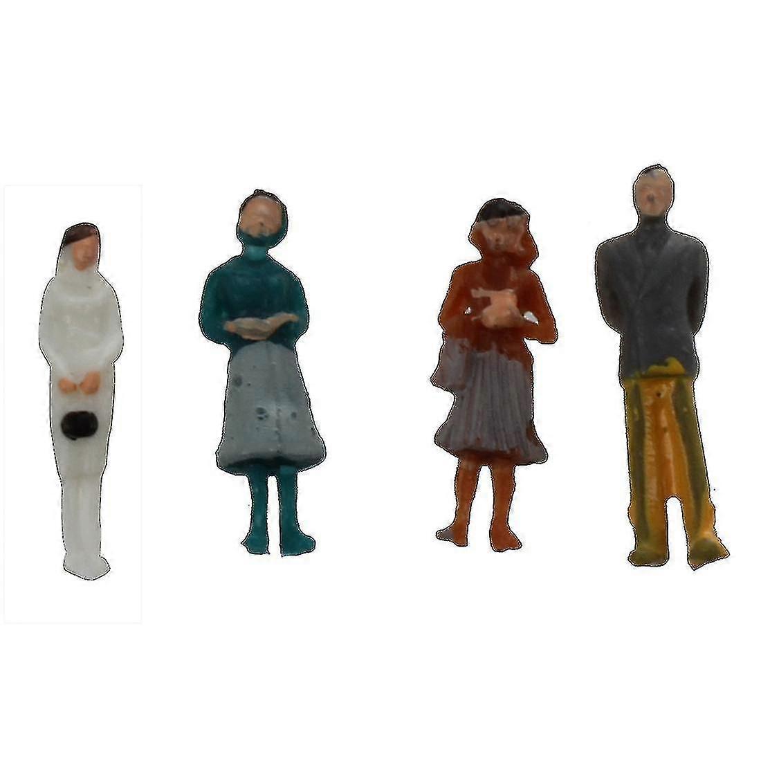24 Stck Colorful Painted Sand Table Model Railway Passenger Figures ...