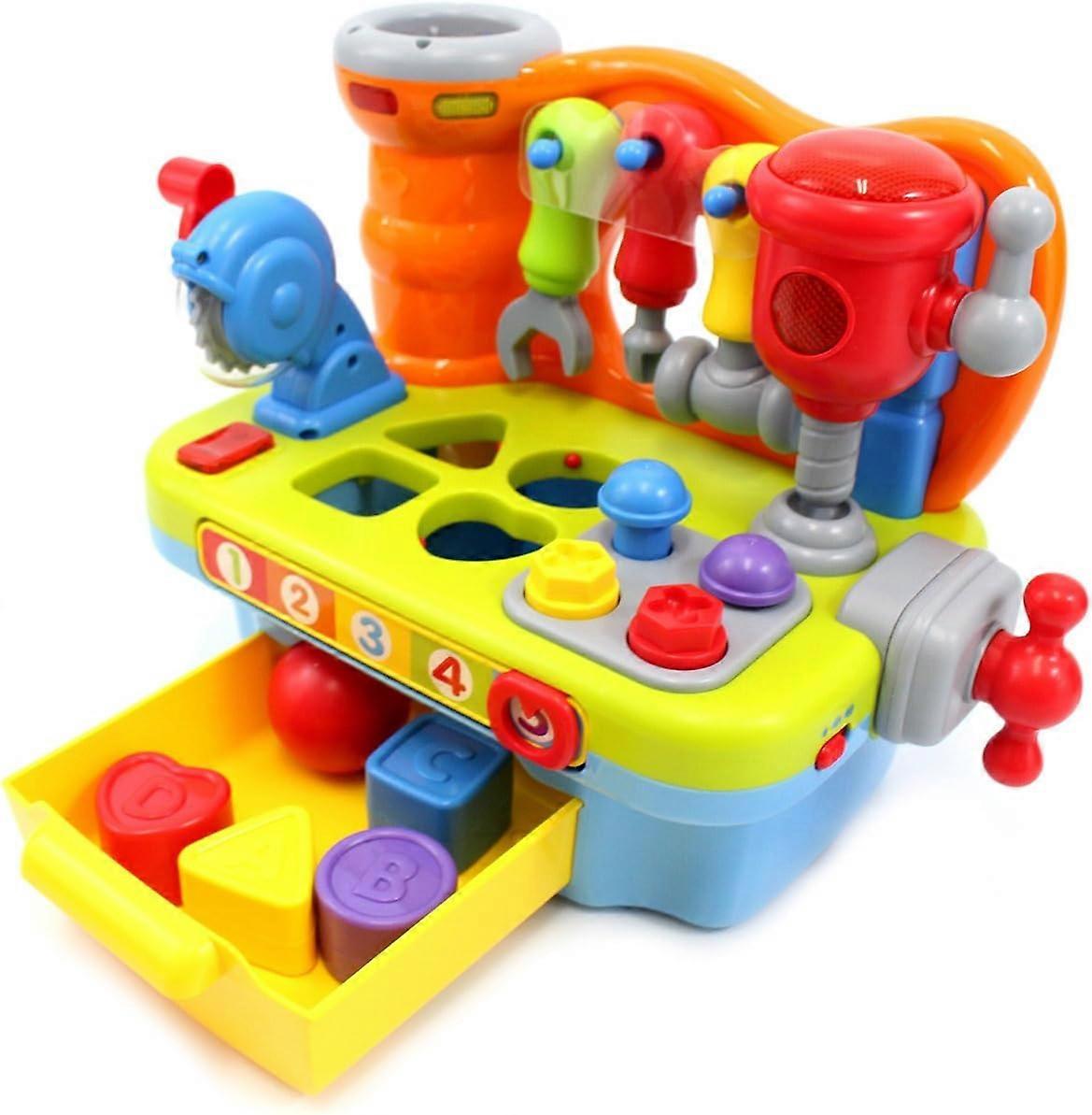 Musical Learning Workbench Toy for Kids Construction Work Bench ...