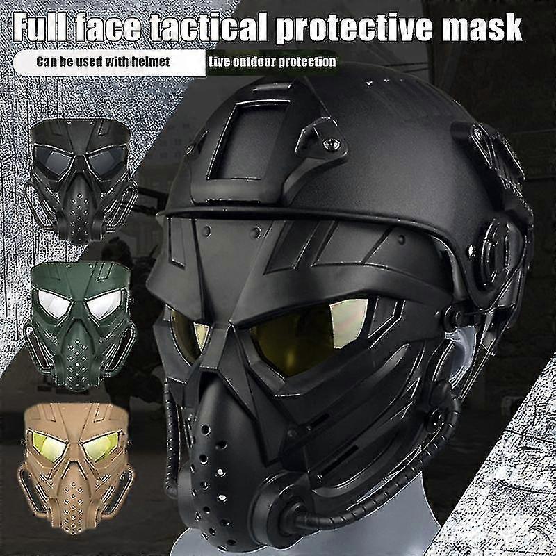Airsoft Mask Full Face Mask With Eye Protection Collision Resistant For ...