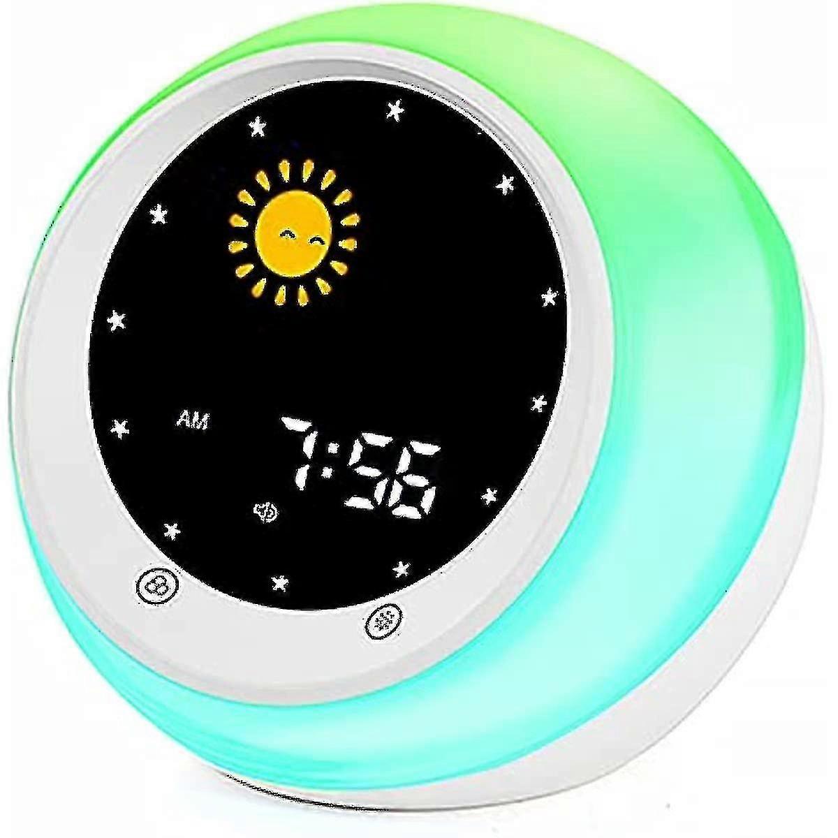 Sun Moon Rise Kids Alarm Clock Children S Sleep Trainer Sleep Sound ...