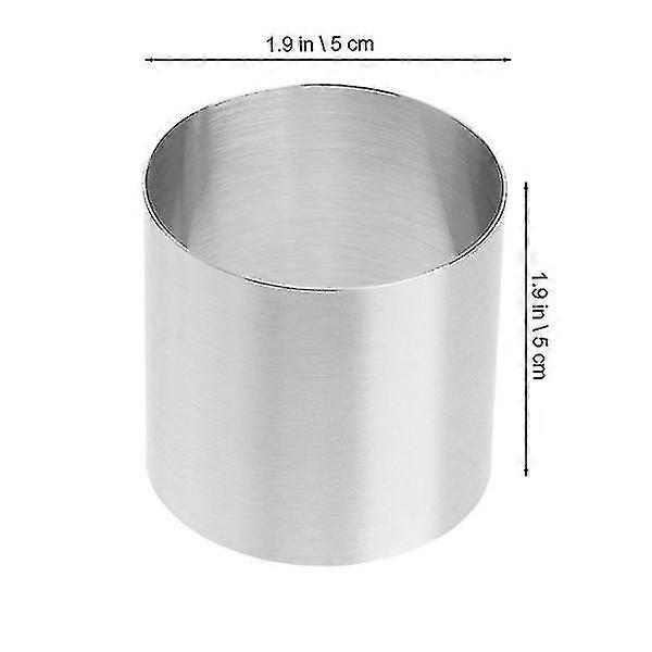 12 Pcs Cake Ring Molds Stainless Steel Mousse Mold Round Cake Making ...