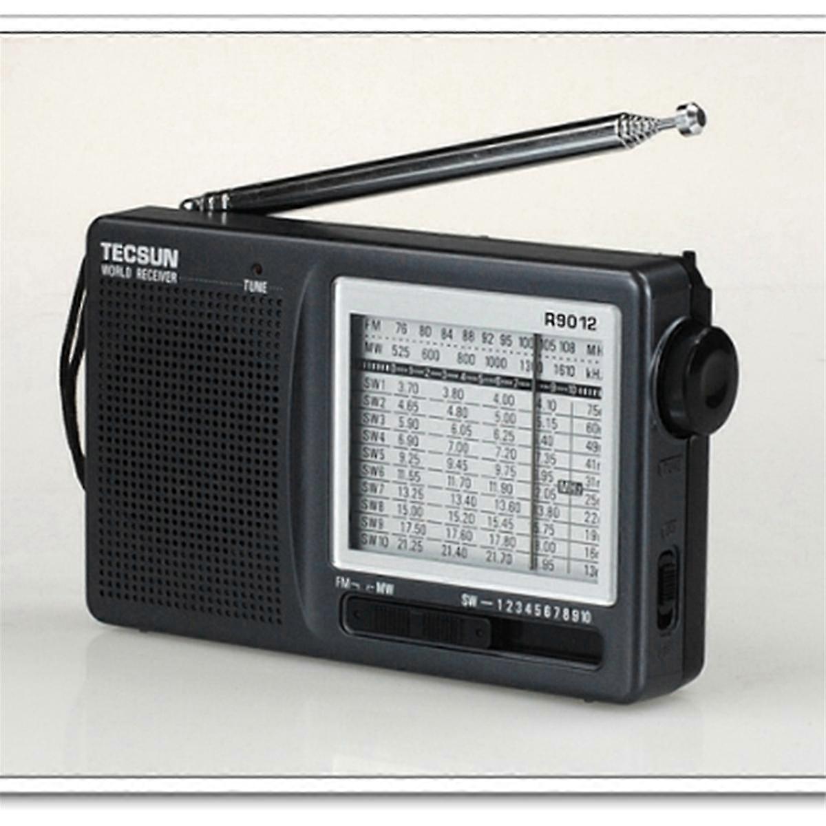 R-9012 Portable Radio Receiver AM/FM/SW 12 Bands with an-05 External Antenna Multiband Shortwave ...
