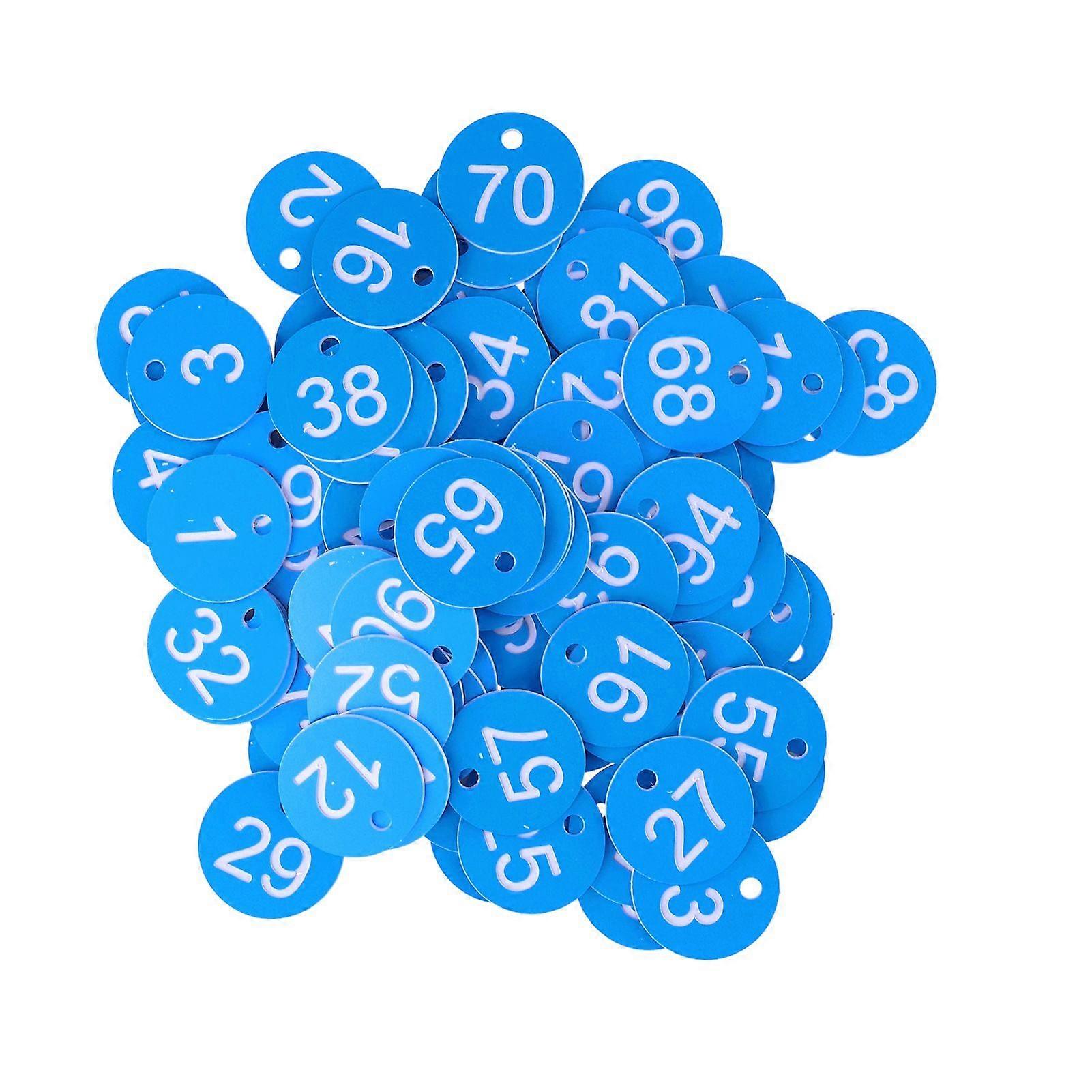 100Pcs Round Number Tag Beehive Sign Marker Labels with Hole Farm ...