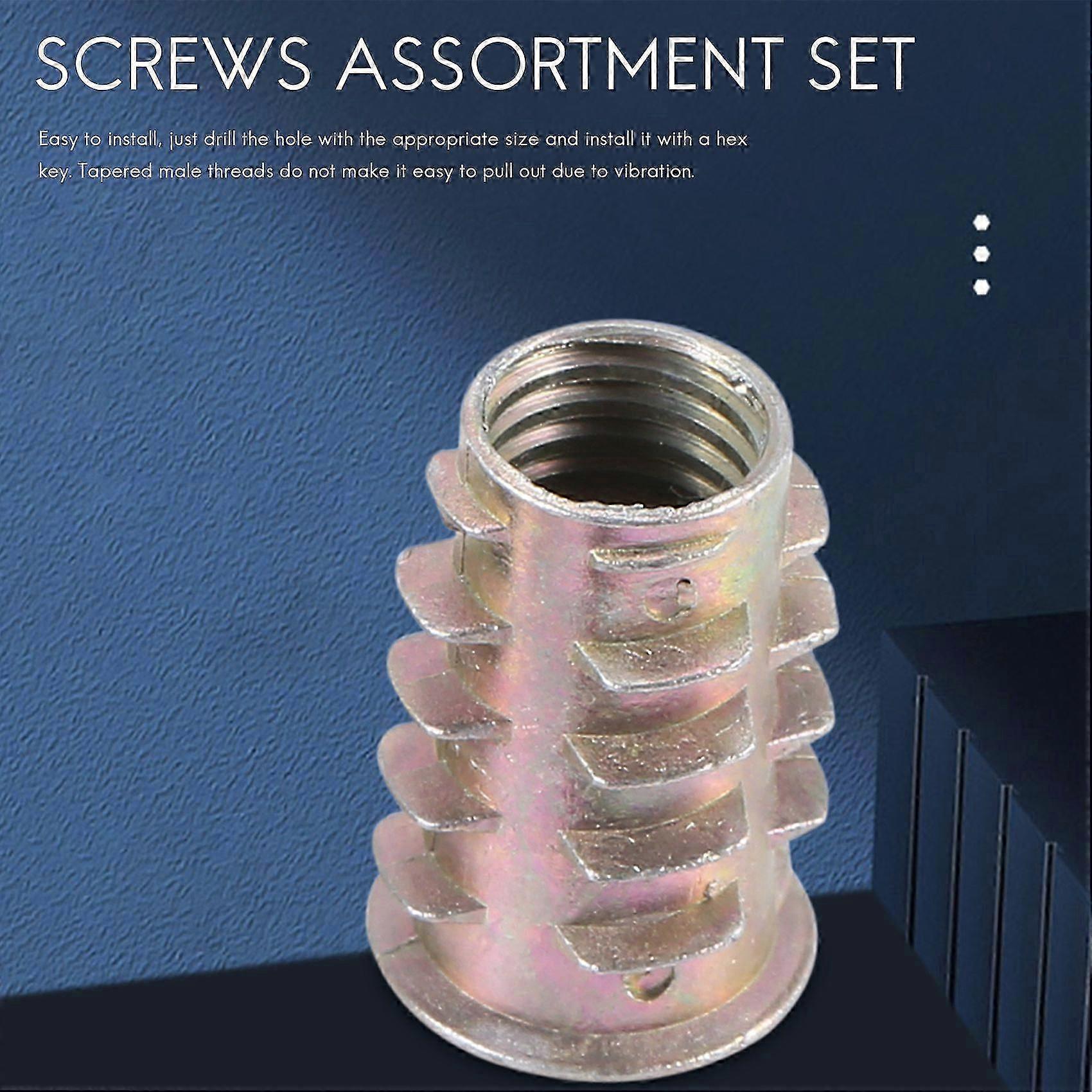 Pack of 230 Screw Nuts /M5/M6/M8/M10 Zinc Alloy Hex Socket Nut ...