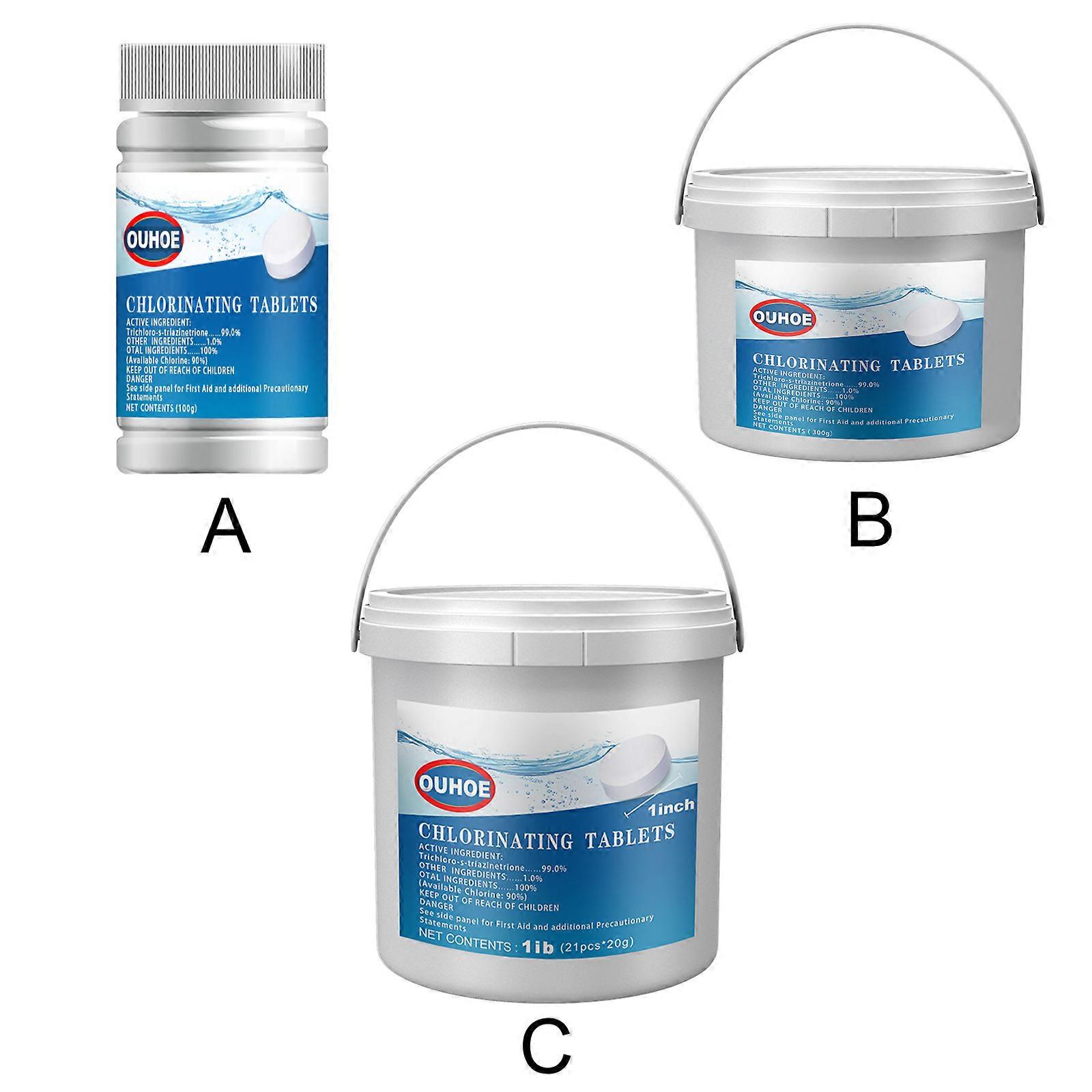 0.39in Chlorine Tablets for Pool, 100g Bulk Pack | Fruugo UK