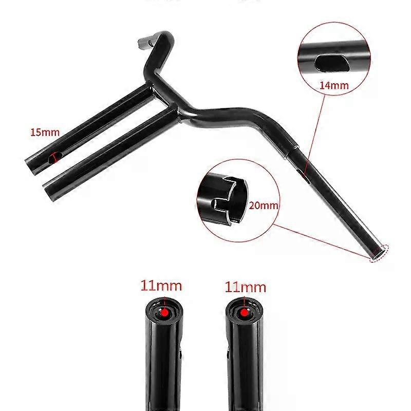 Vintage Motorcycle 25mm Handlebars Club Style Rise T-bars 1'' Drag Bars ...