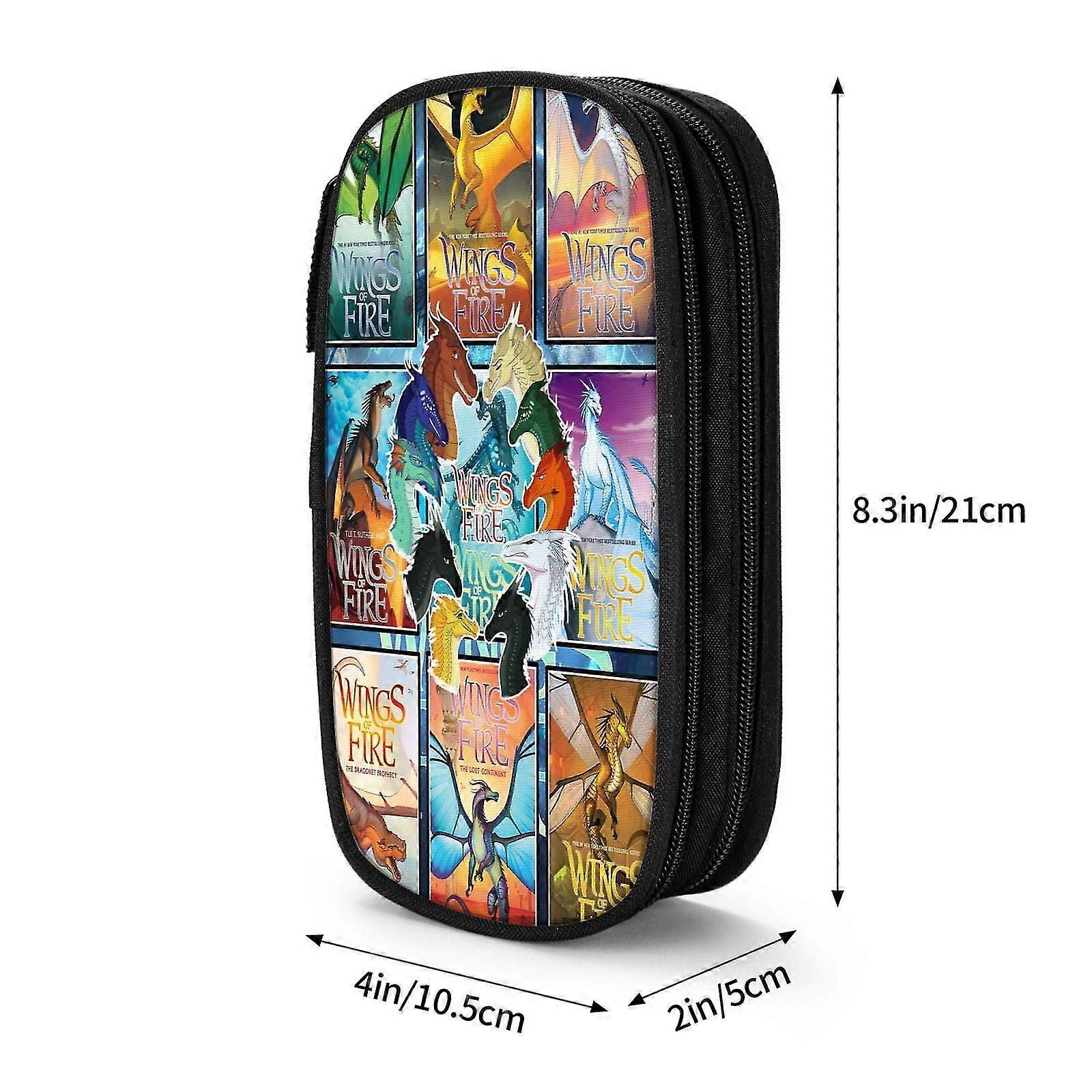 r1575 Dragon Wings Of Fire Pencil Case, Large Capacity Pencil Pouch ...