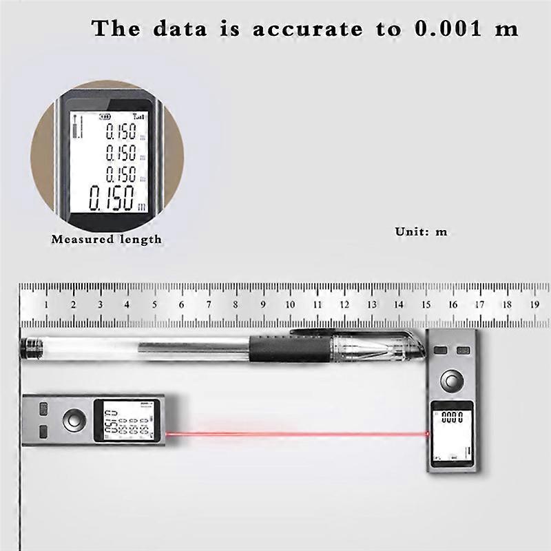 Mini Laser Rangefinder Digital Tape Measure Laser Ruler | Fruugo UK