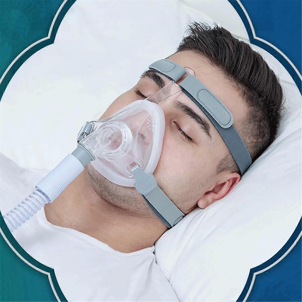 Vollgesichts-CPAP-Masken mit Kopfbedeckung, Ellbogen/Drehgelenk und Kissen | Fruugo DE