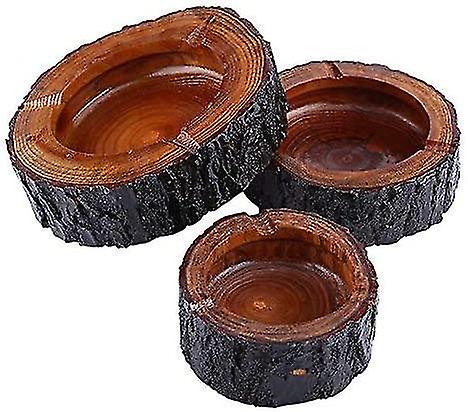 Yellow Tree Wooden Ashtray Creative Ashtray Decoration Ashtray Special ...