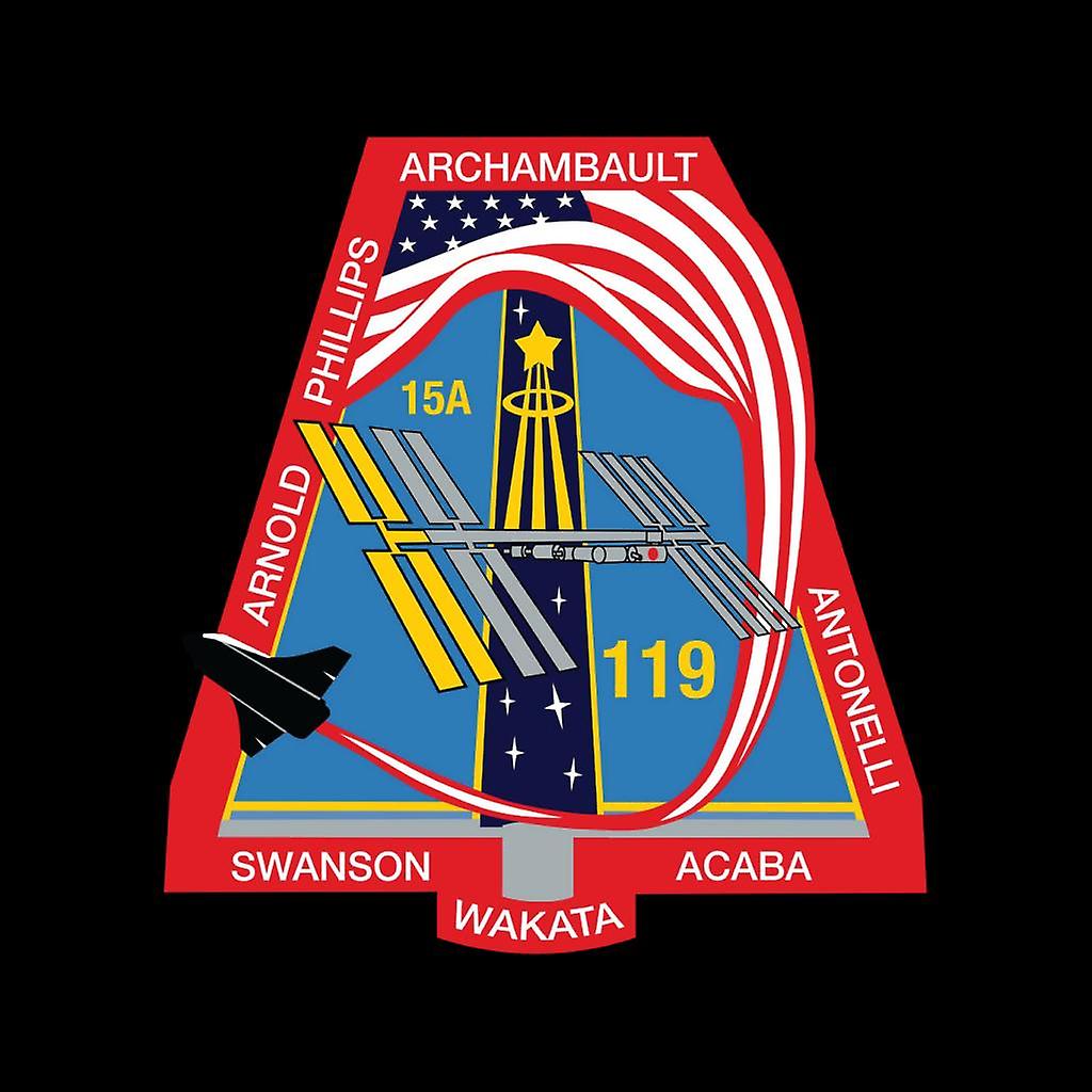 NASA STS 119 Space Shuttle Discovery Mission Patch Kid's T-Shirt ...