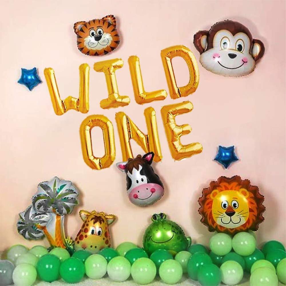 Jungle Birthday Decorations Forest Theme Birthday Balloons Kit Animal ...