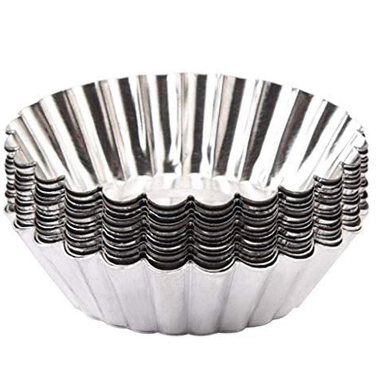 Egg Tart Molds, For Baking, Aluminum Mini Mould For Tarts, Mini Cakes ...