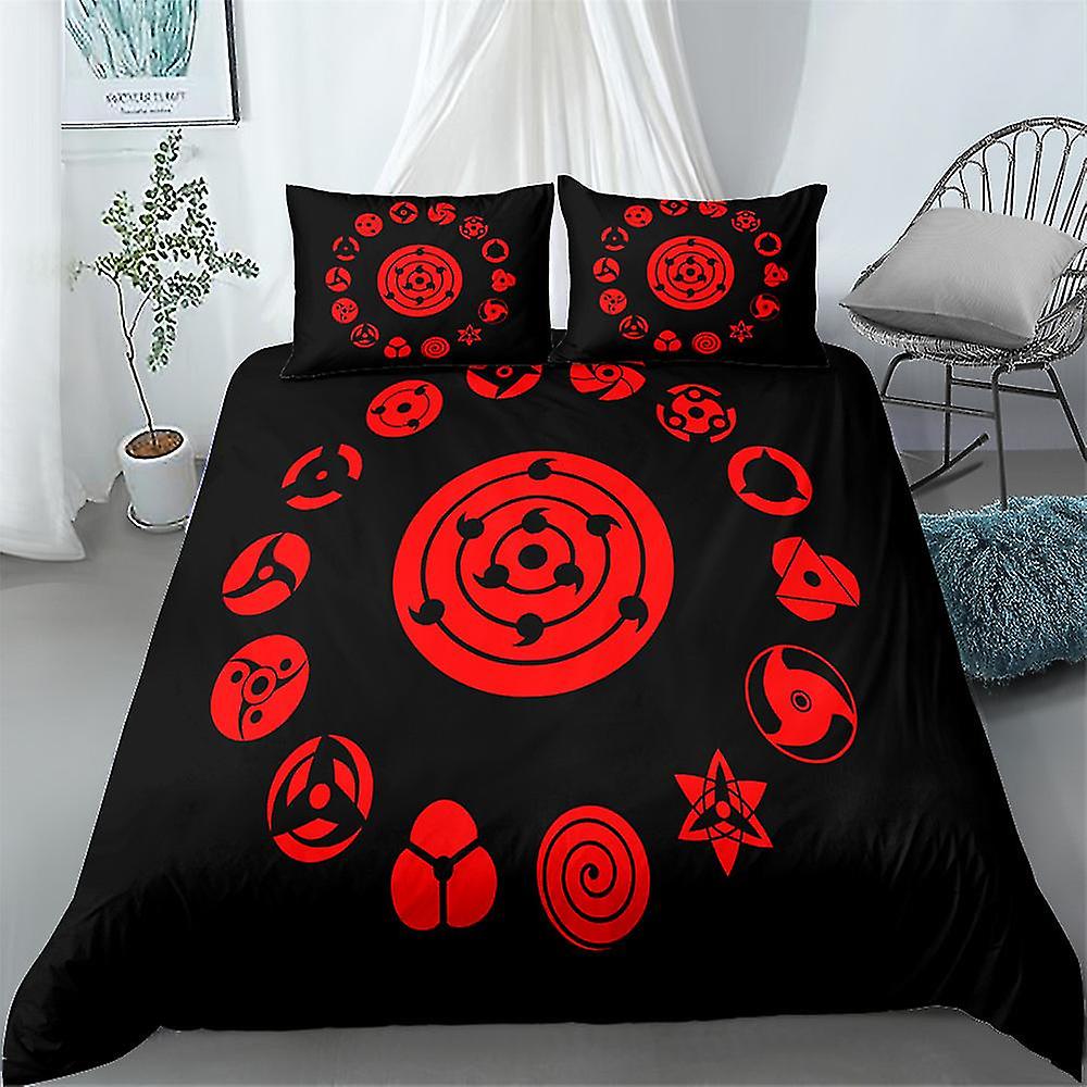 Anime Naruto Sharingan 3d Printed Bedding Set Duvet Cover Quilt Cover ...