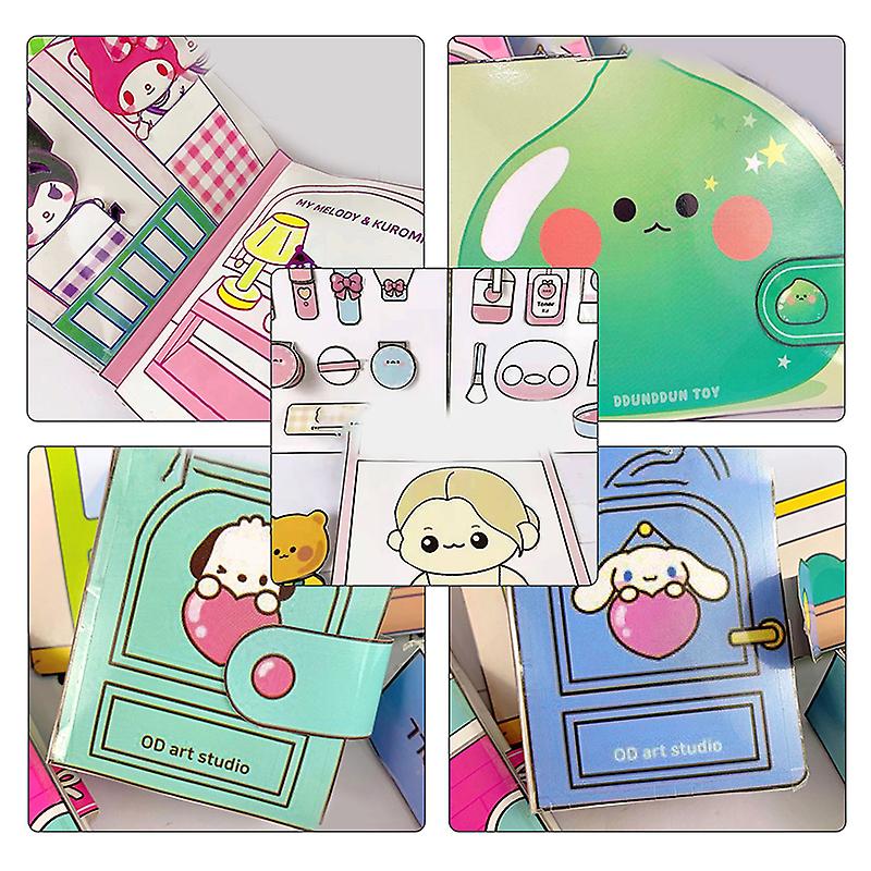 Diy Creative Cute Quiet Book Educational Kuromi Homemade Book Melody ...