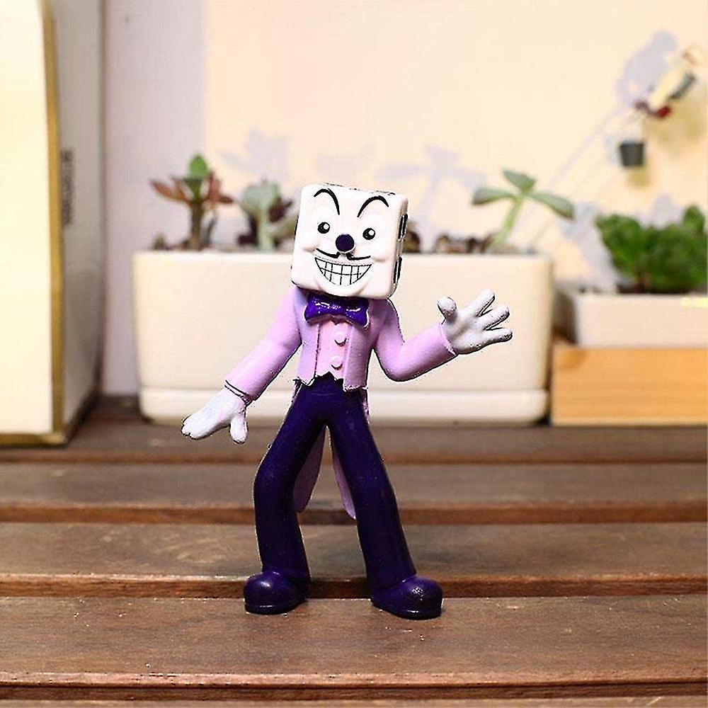 6pcs Cuphead Figures Toys Collectible Model Minifigures Shelf Ornaments ...