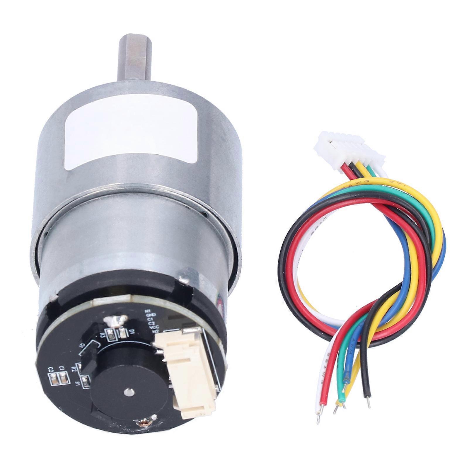 Mini DC Geared Motor with Encoder 12V 1590RPM for Appliances Automation ...
