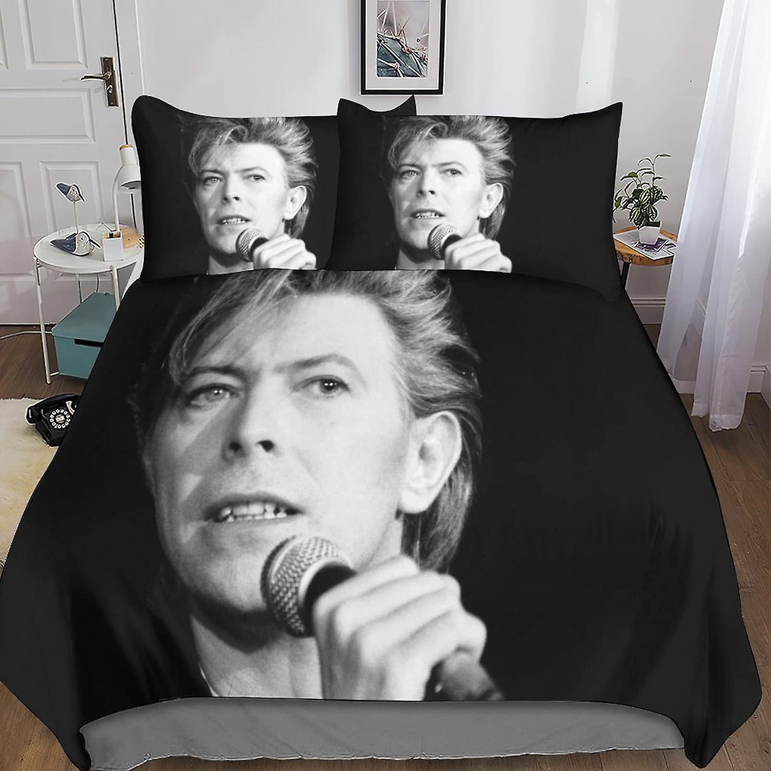 David Bowie Bedding Set Duvet Cover 3D Singer Pattern Comforter Cover ...