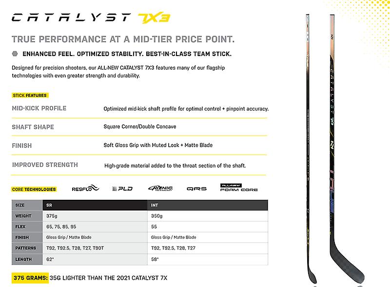 TRUE CATALYST 7X 2023 INT OPS 55 FLEX Grip Stick 58" | Fruugo UK