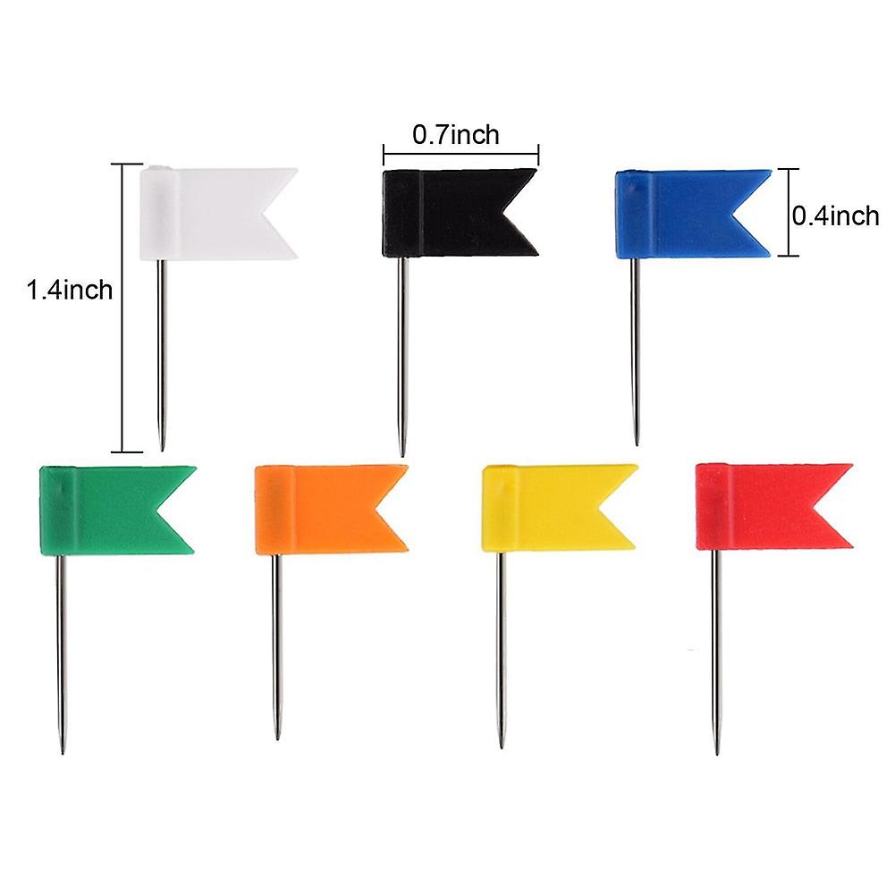 Flag Push-pins, Marker Thumbtack, Map Plastic Pin For Notice Cork Board ...