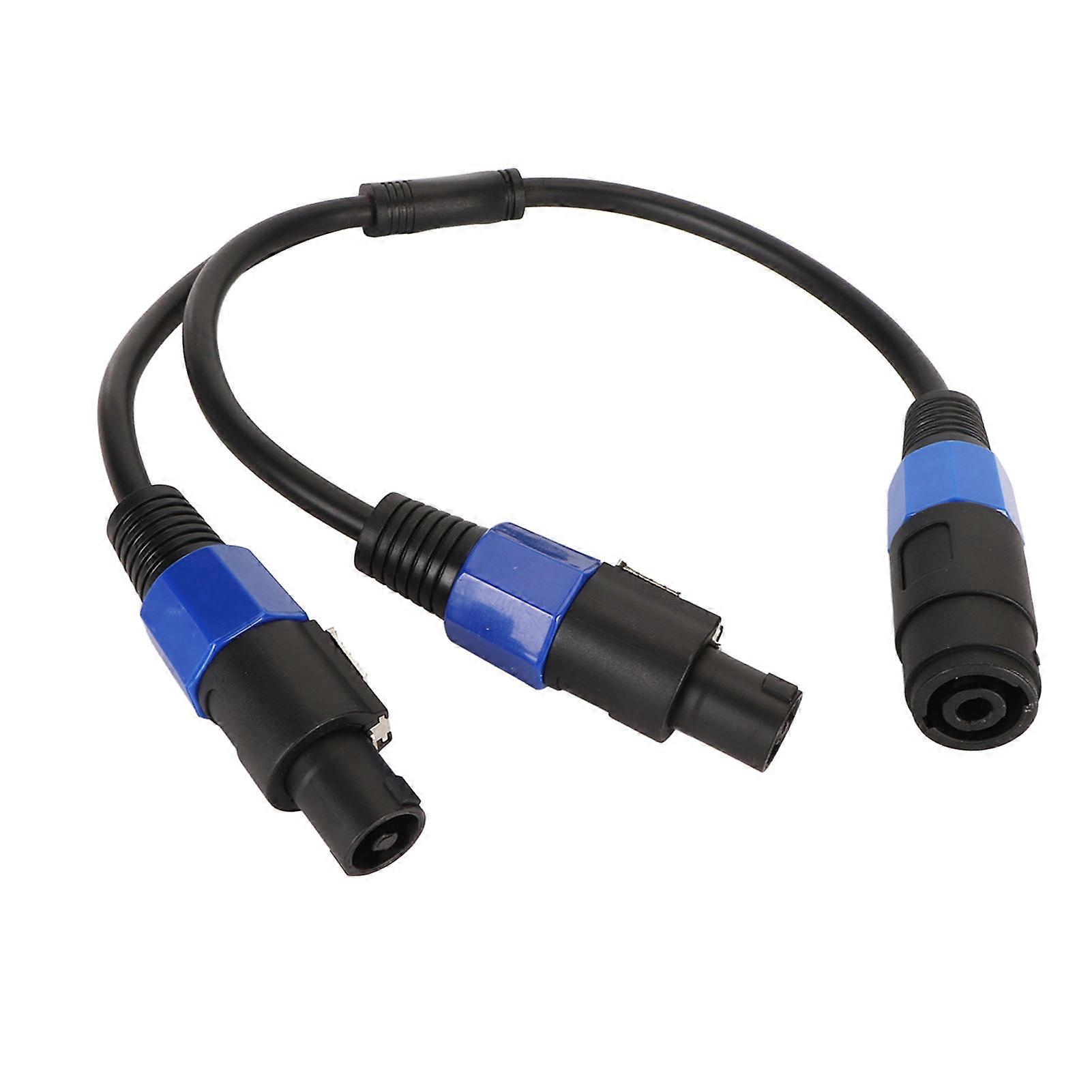 Speaker Splitter Cable 1 Female to 2 Male Plug and Play Speaker Break ...