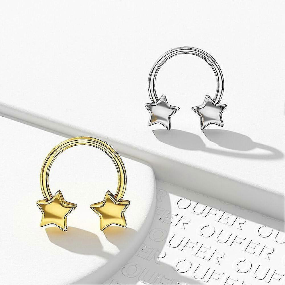Stainless Steel Rings For Septum, Nose, Heart, Star, Stud, Earring ...