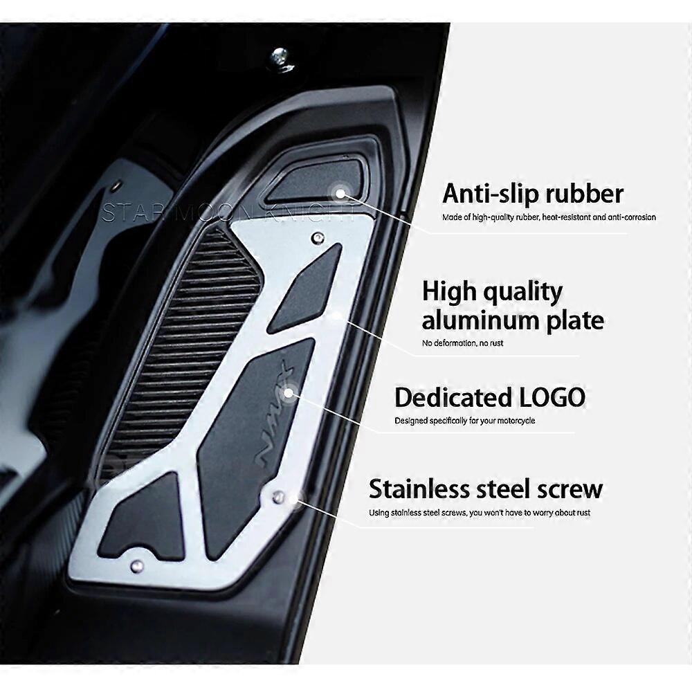 Front Foot Pedal Footrest Floor For YAMAHA NMAX 155 NMAX125 150 155 ...
