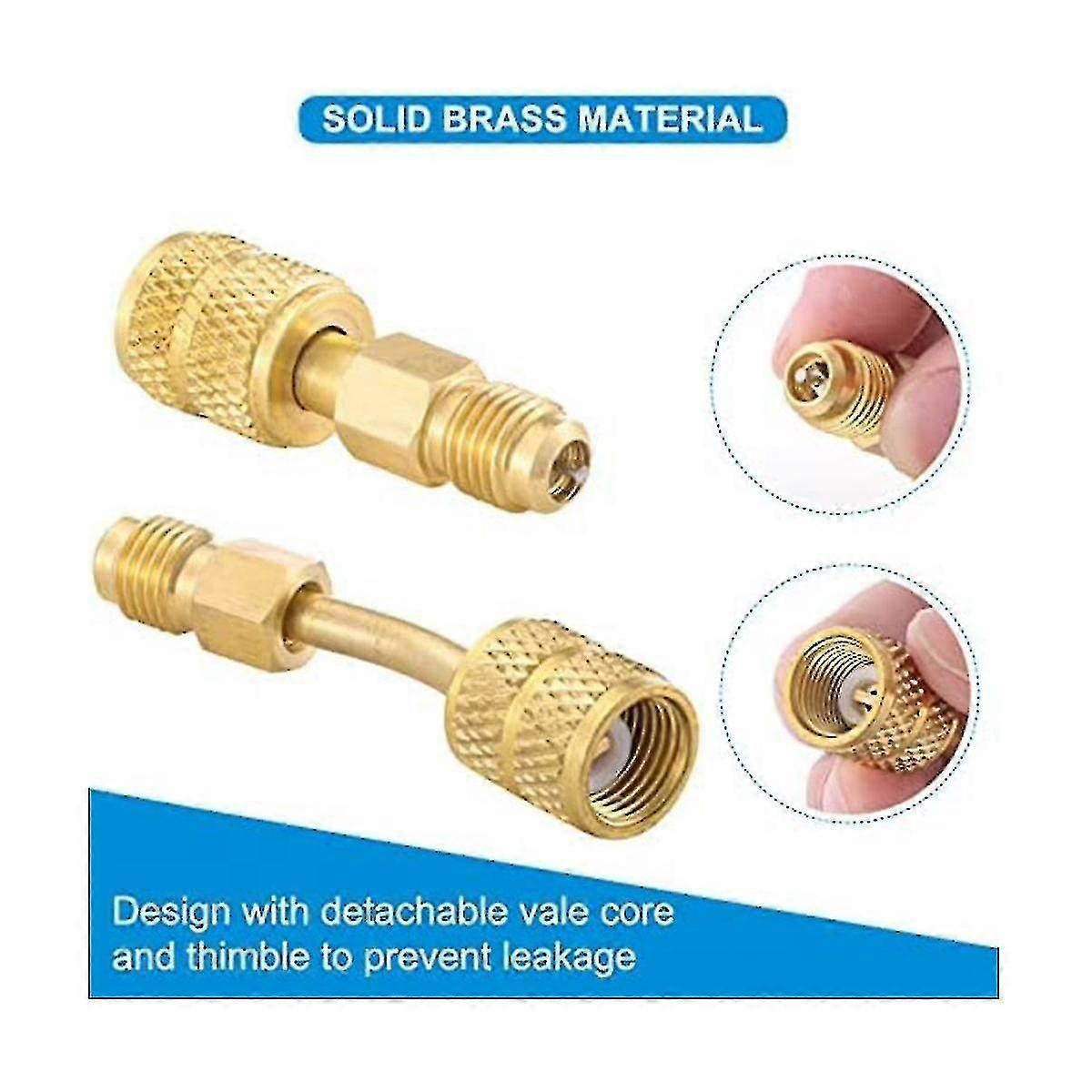 R410a Mini Split Adapters, R410a Charging Vacuum Port Connector With 5 ...