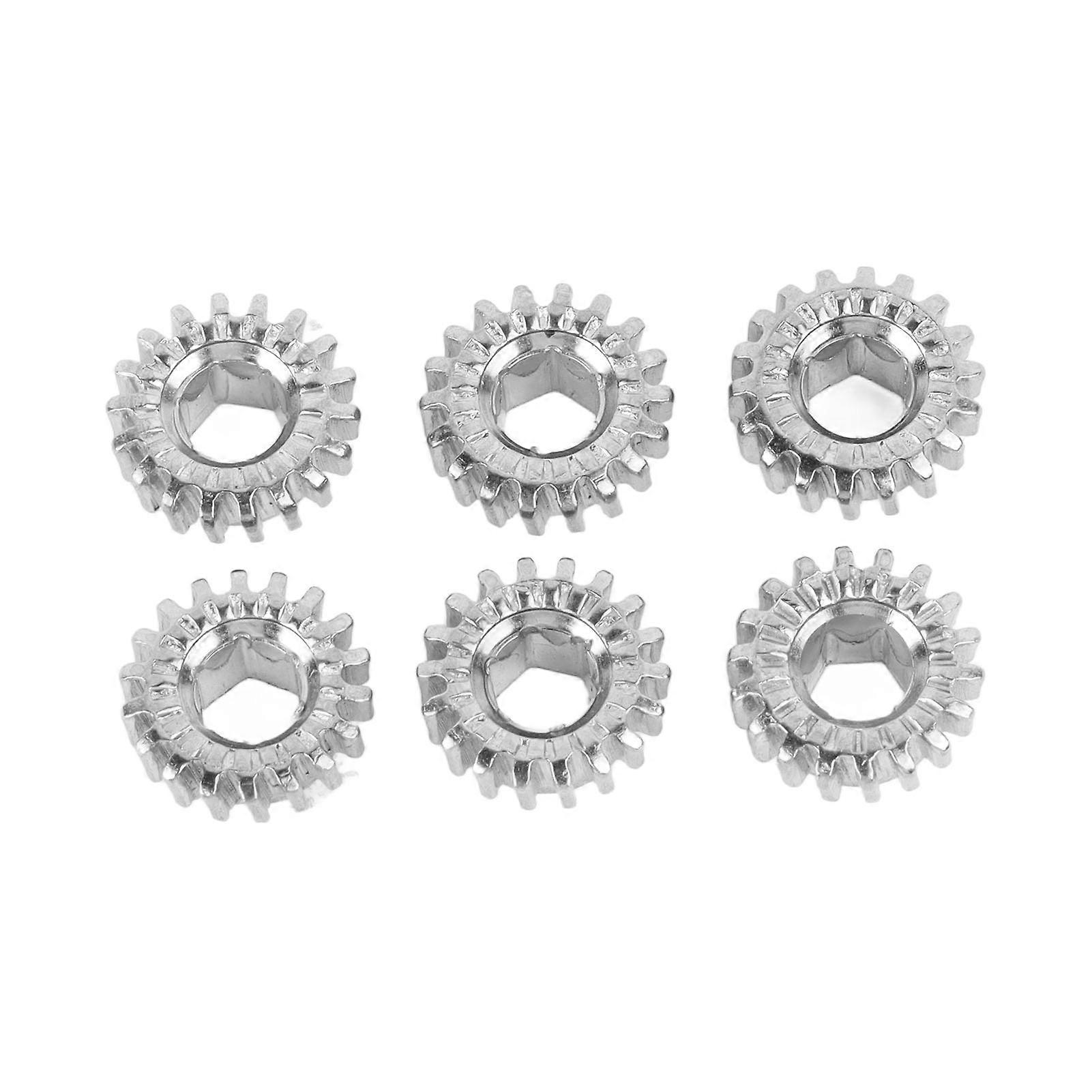 6PCS Guitar Tuner Peg Gears Metal Hex Hole Gear String Button Gear for ...