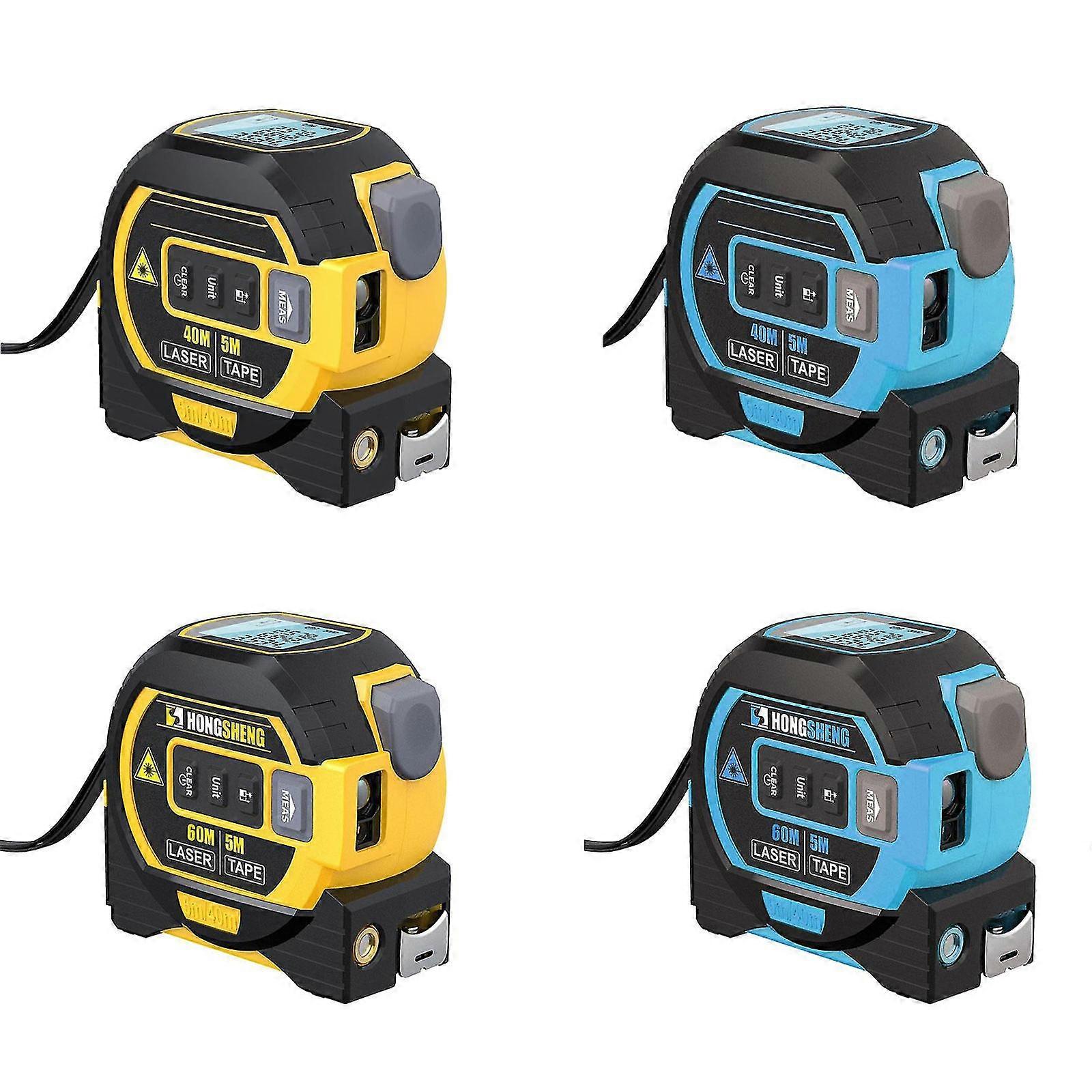 40/60m Measuring Sight 3-in-1 Infrared Laser Tape Measuring, Portable ...