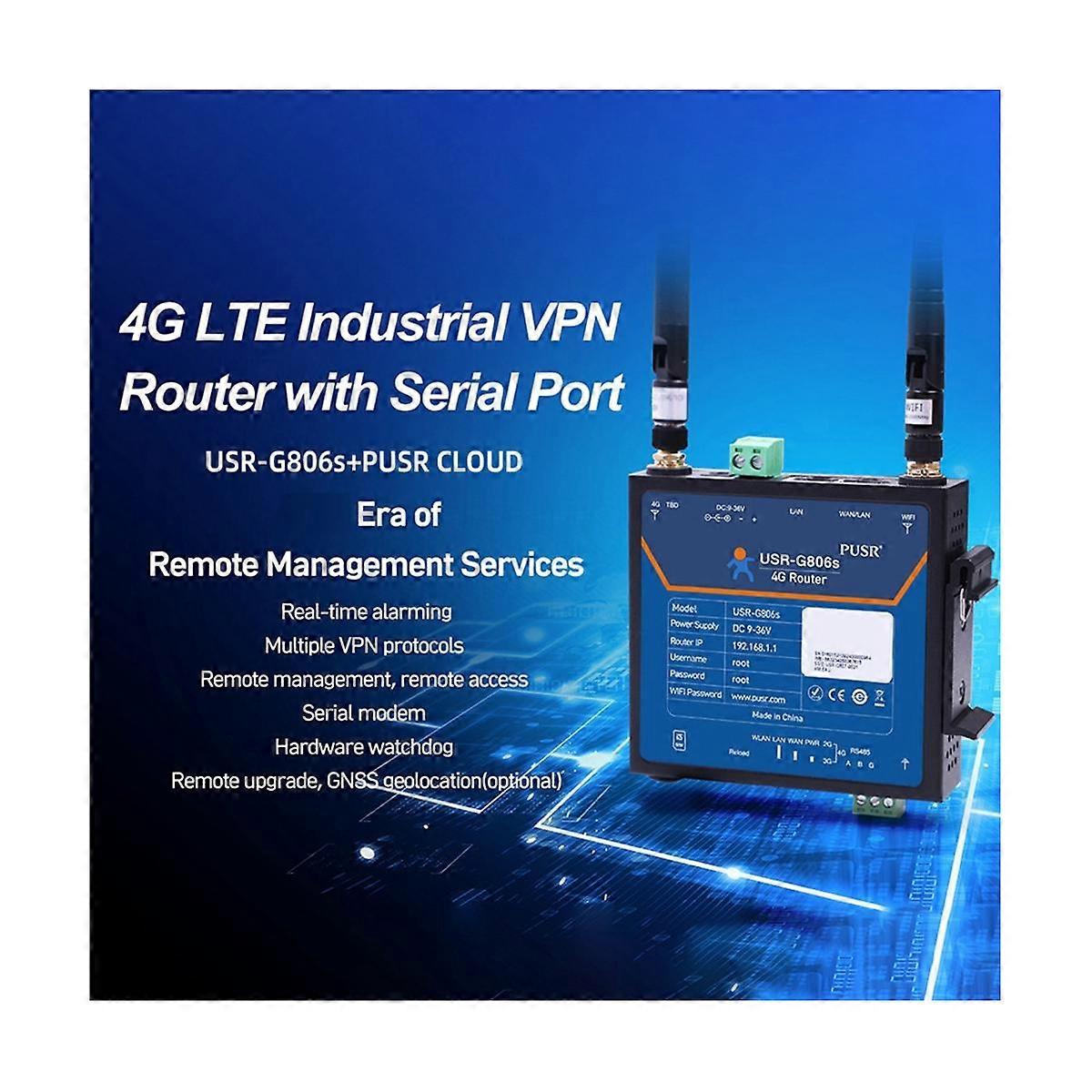 Industrial 4G LTE Router -G806S IoT Device Serial Port LAN To 4G WiFi ...