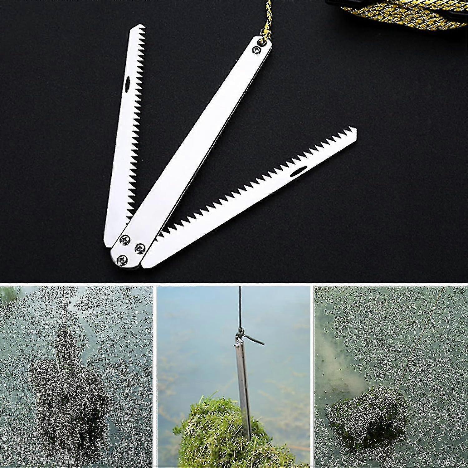 Aquatic Weed Cutter For Lakes And Ponds, Stainless Steel Folding Weed ...