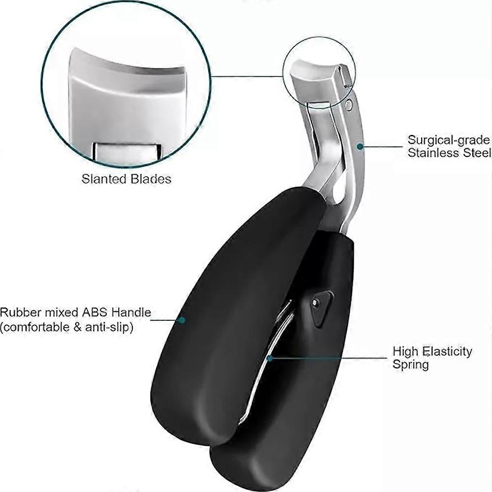 Sherum Clipmaster Pro, Ergonomic Angled Head Thick Toenail Clipper for ...