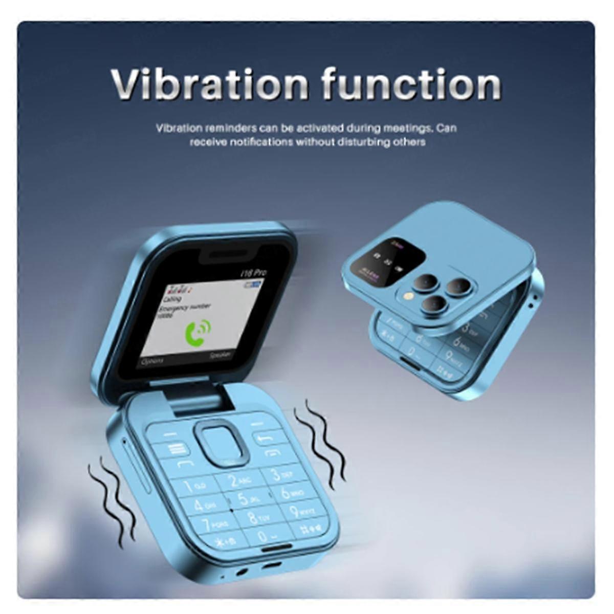 Mini Flip Mobile Phone FM Radio Voice Blacklist Speed Dial Vibration ...