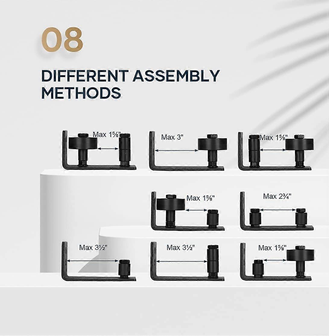 Sliding Barn Door Bottom Floor Guide, Adjustable Roller, Flush Flat ...