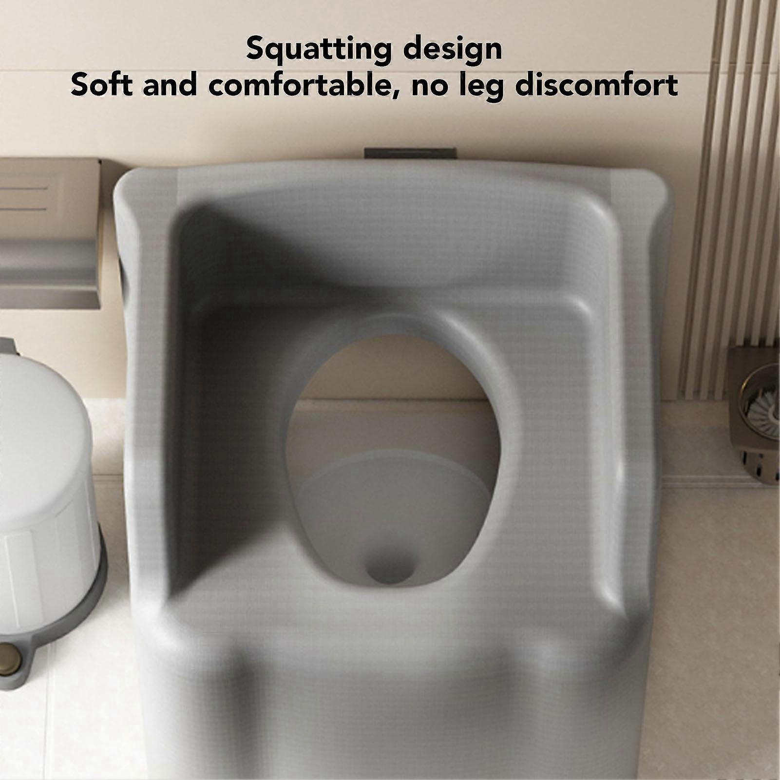 Portable Commode Toilet Chair with Universal Wheels Armrest Non Slip ...