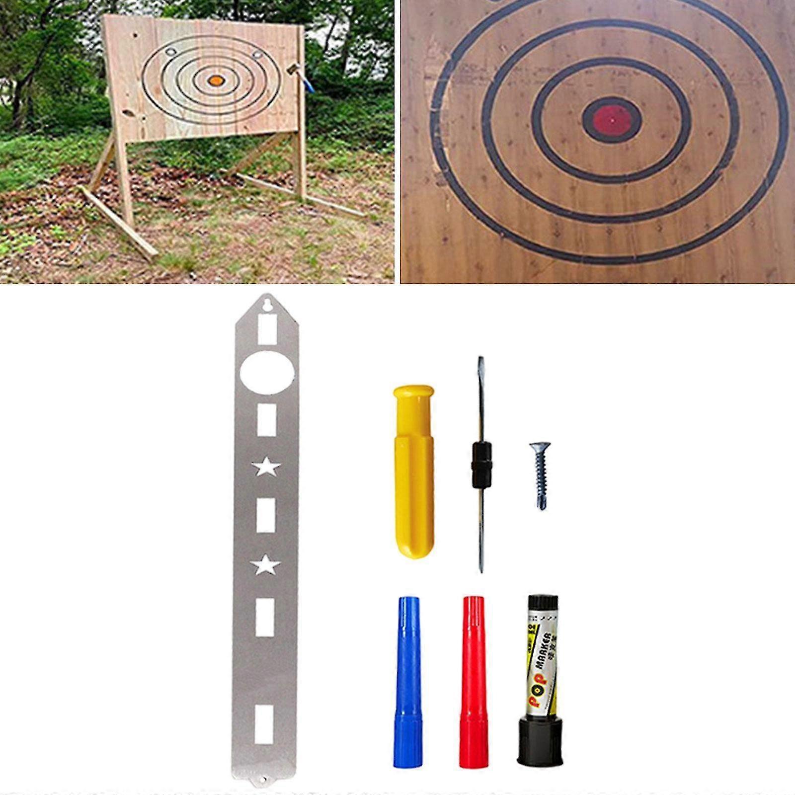 Throwing Axe Target Template Stencil Axe Throwing Set For Axe Throwing ...