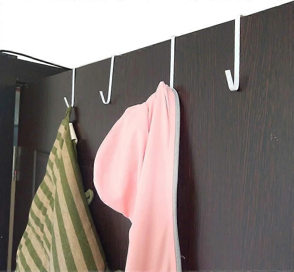 12 Pack White Smart Over The Door Hook,2 Side Metal Z Hooks,S Hooks for ...