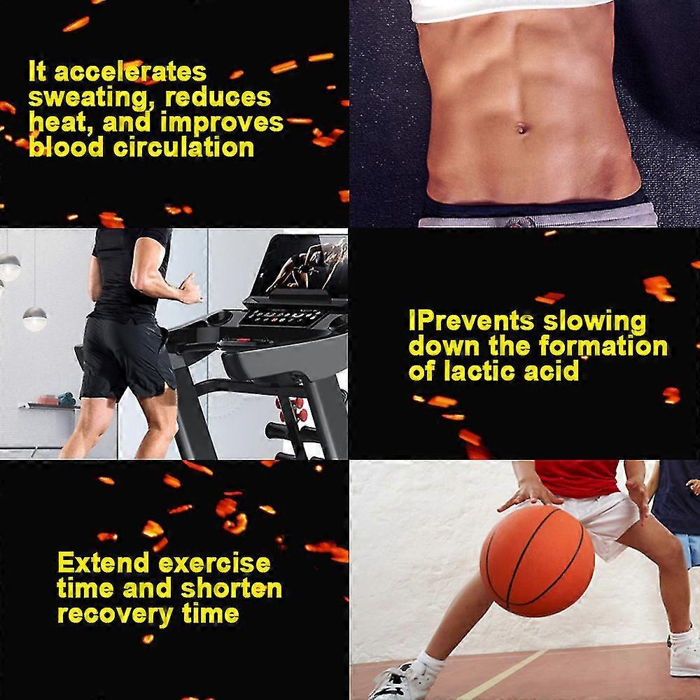 2pcs Men's Abdominal Ointment Sweat Anti-cellulite Slimming Firming Six ...