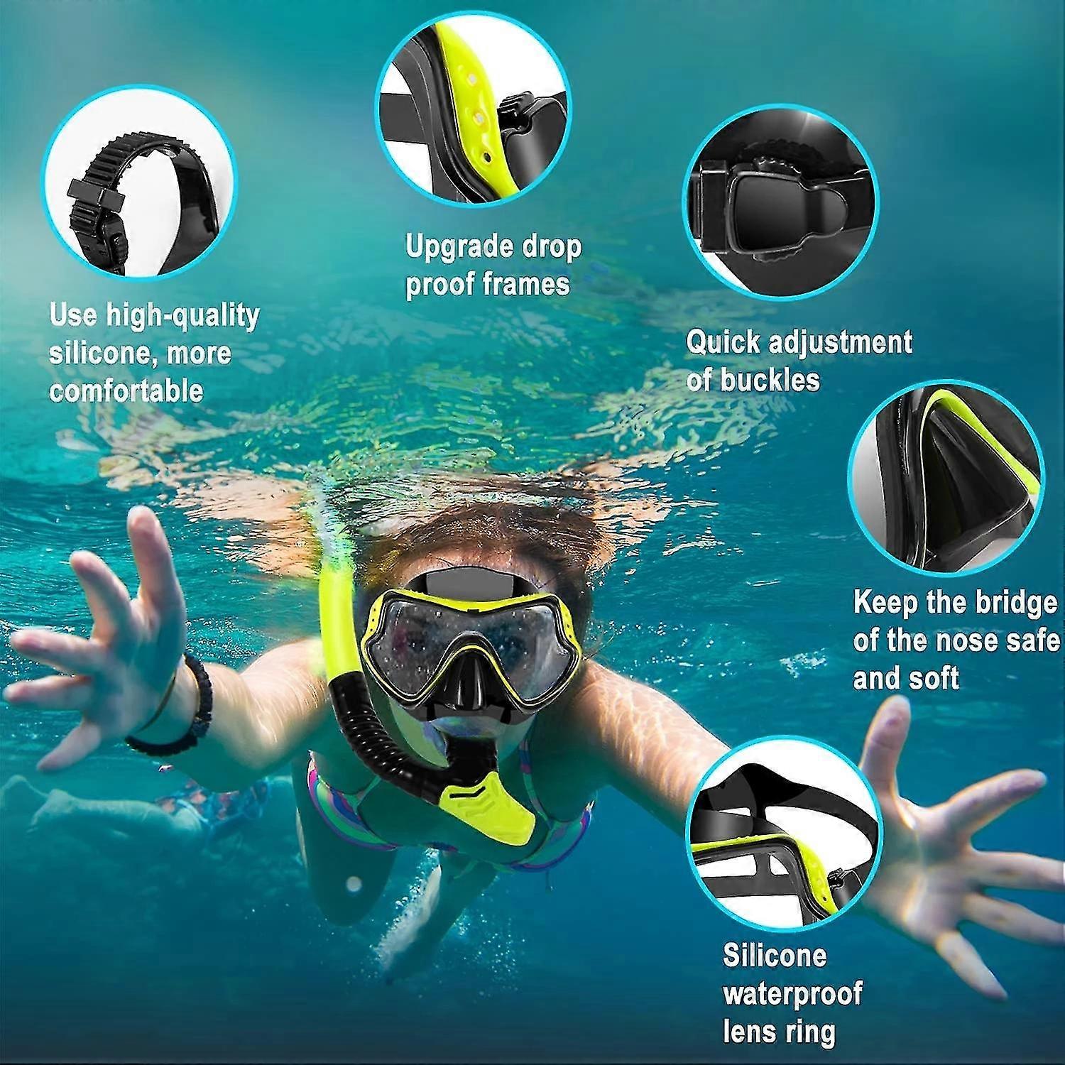2023 New Mirror Lens Diving Mask Professional Scuba Diving Masks ...