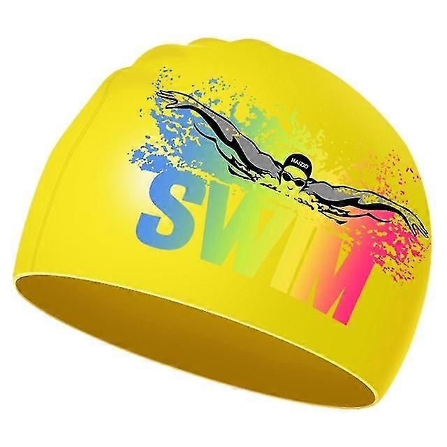 Swimming Cap Silicone Swim Caps Waterproof Elastic Swimming Hat ...