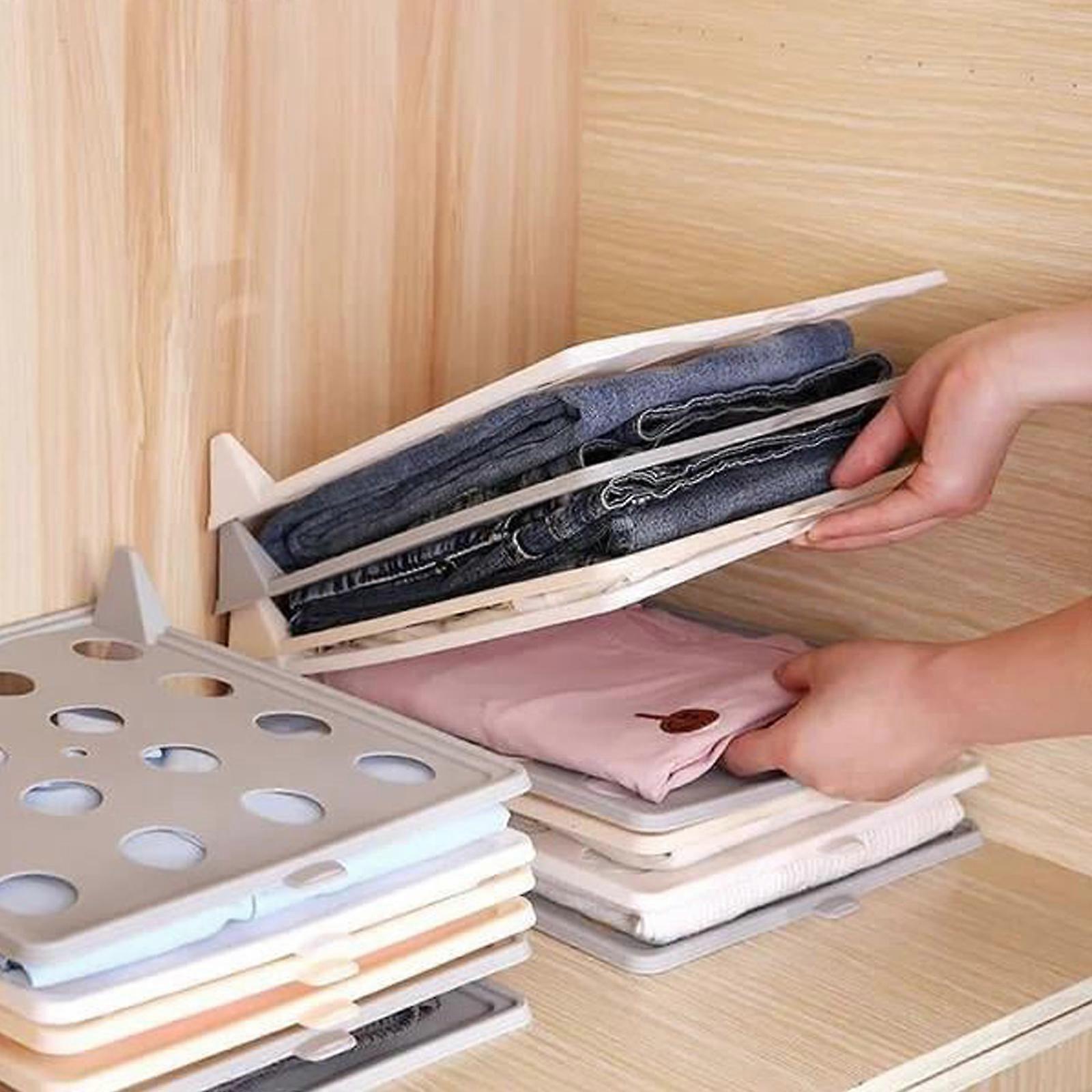 Folding Stackable Clothing Storage Board Laundry Tray Creative Storage ...