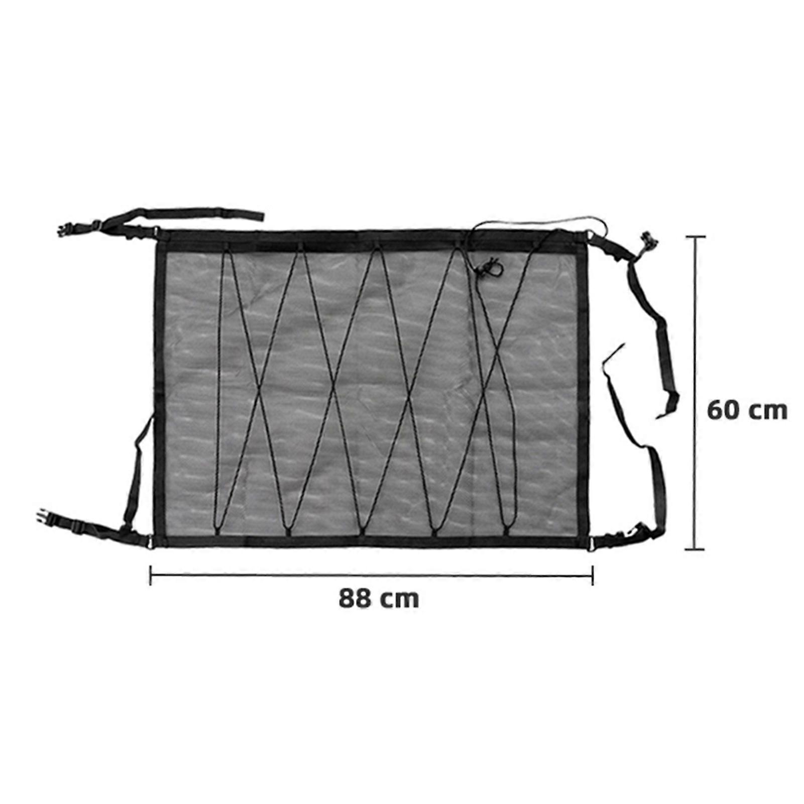 Car Ceiling Storage Net Pocket Adjustable Roof Tent Cargo Net with ...