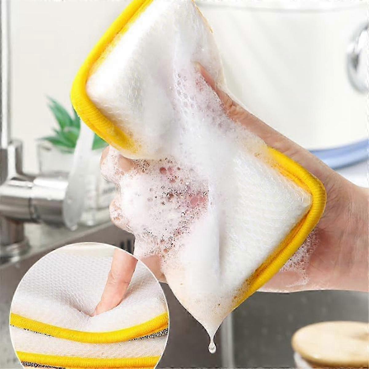 Kitchen Dish Sponge for Washing Dishes Cleaning Kitchen, Dual-Sided ...
