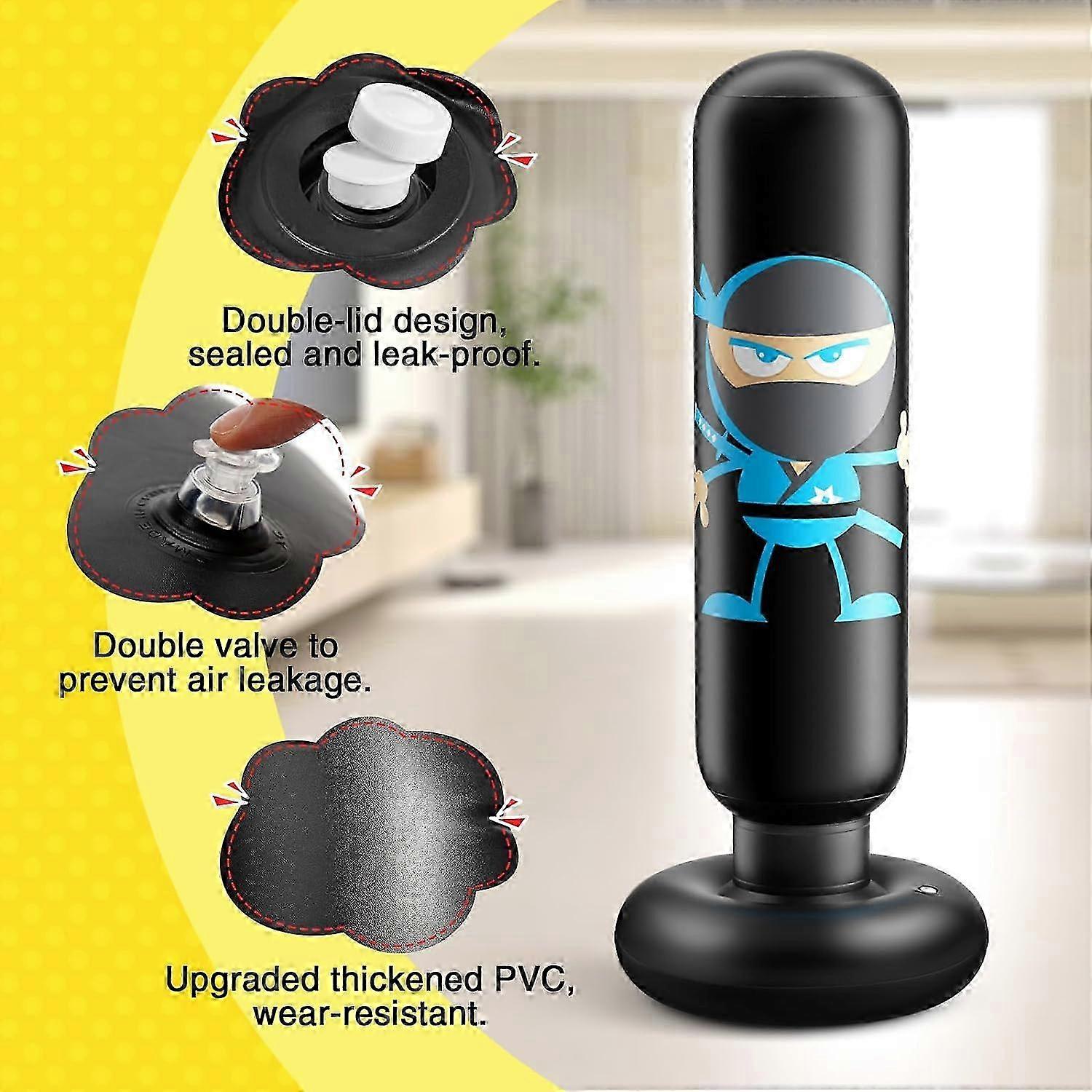 Inflatable Kids Punching Bag Punching Bag Karate Gifts for Boys and ...