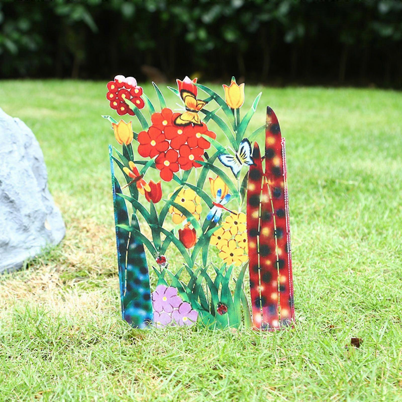 Metal Garden Fence Border, Decorative Edgings Garden Picket Fence ...