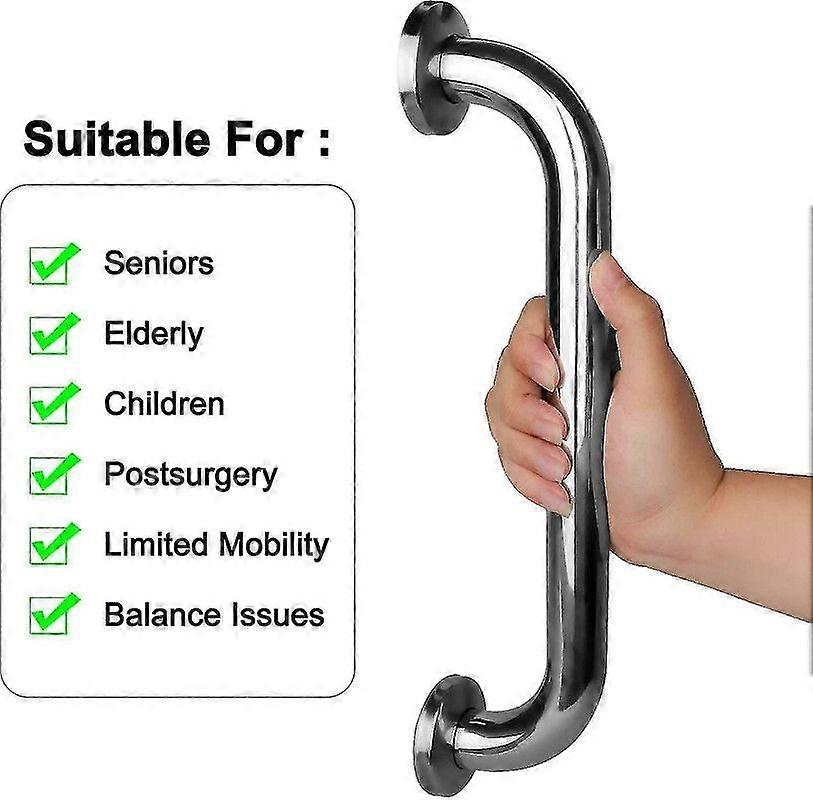 2 Pack Shower Grab Rail,stainless Steel Bathroom Grab Bar, Grab Bars ...