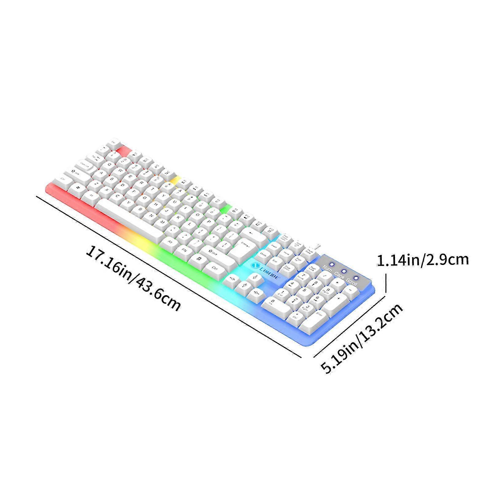 Luminous Keyboard And Mouse Set Hovering Keyboard Mechanical Feeling ...