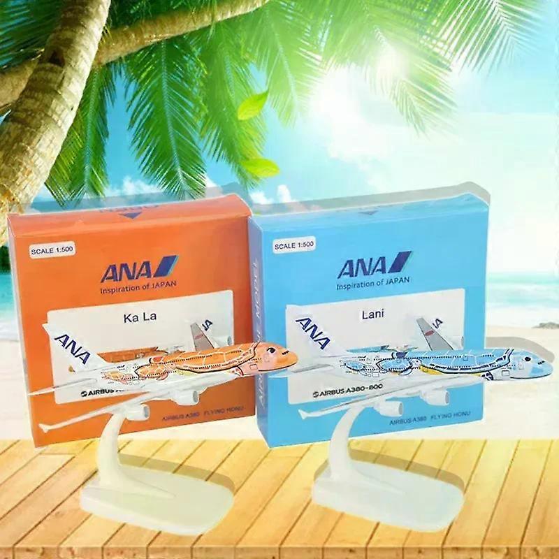 2025 New 14CM 1/500 Scale Airbus A380 Japan ANA Airlines Blue Turtle ...